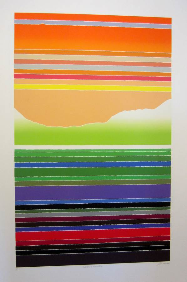 Saddleback Mountain a silkscreen by Arthur Secunda - 8 decades of Fine ...